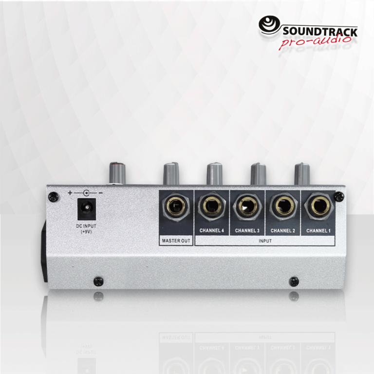 MIX-8PC Mezcladora Amplificada de 8 Canales – Soundtrack Mex